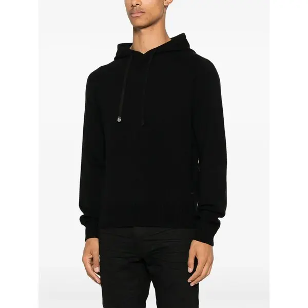 TOM FORD Cashmere Hoodie With Appliqué Logo