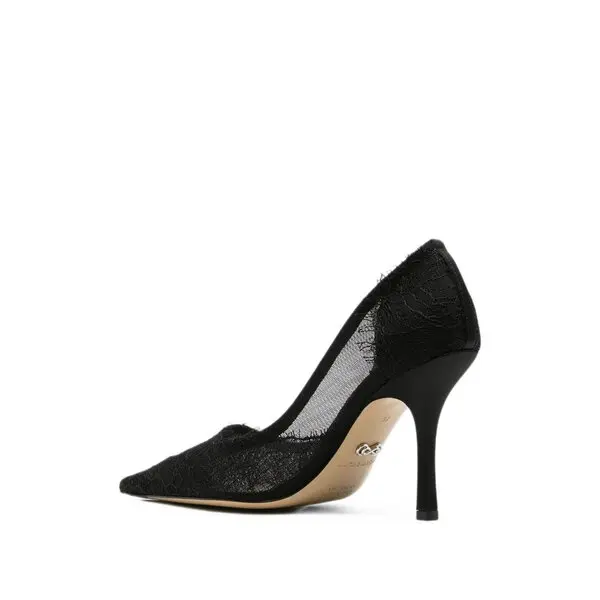 Mach & Mach Lace Pointed Toe High Heel Pumps
