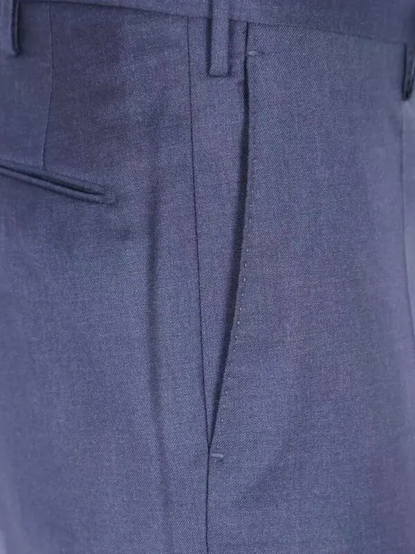 Incotex Pressed-crease Wool Tailored Trousers