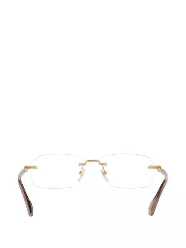 Gucci Rimless Square-frame Glasses