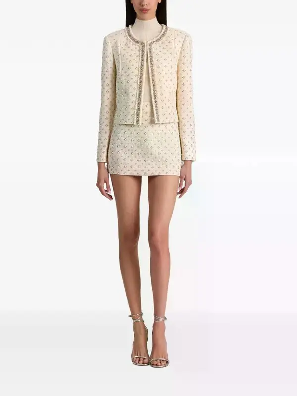 Alice + Olivia Rubi Embellished Mini Skirt