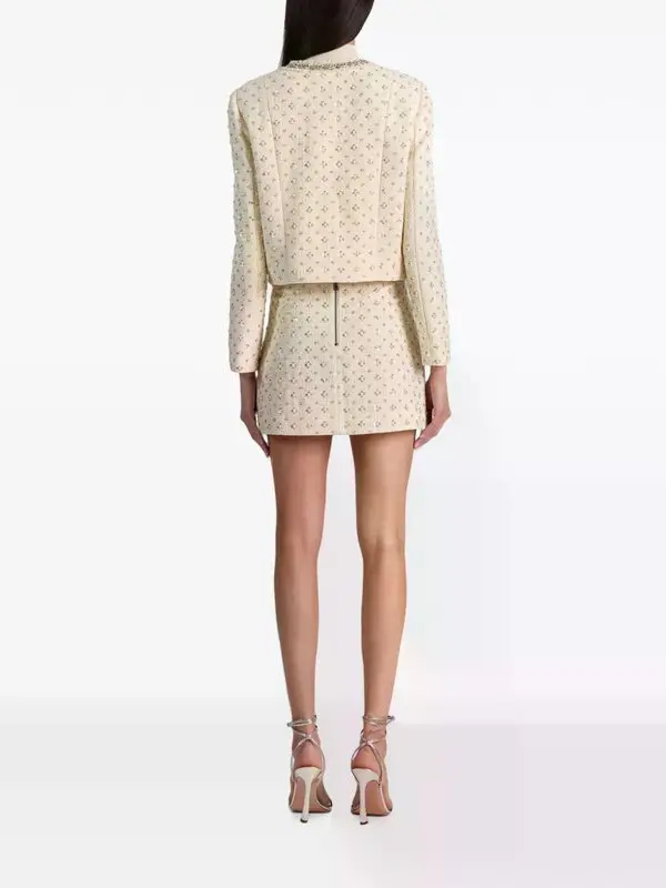Alice + Olivia Rubi Embellished Mini Skirt