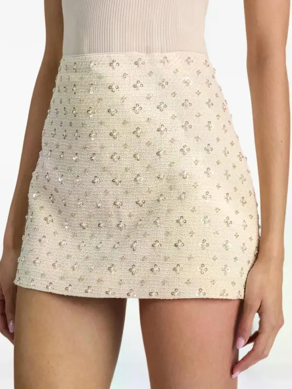 Alice + Olivia Rubi Embellished Mini Skirt