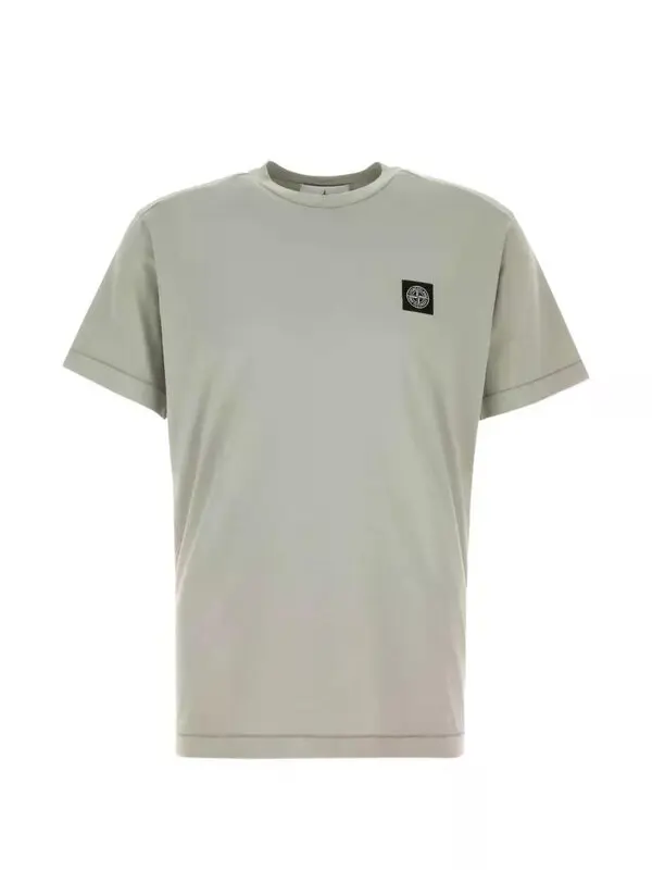 Stone Island Logo-patch Short-sleeve T-shirt - Grey