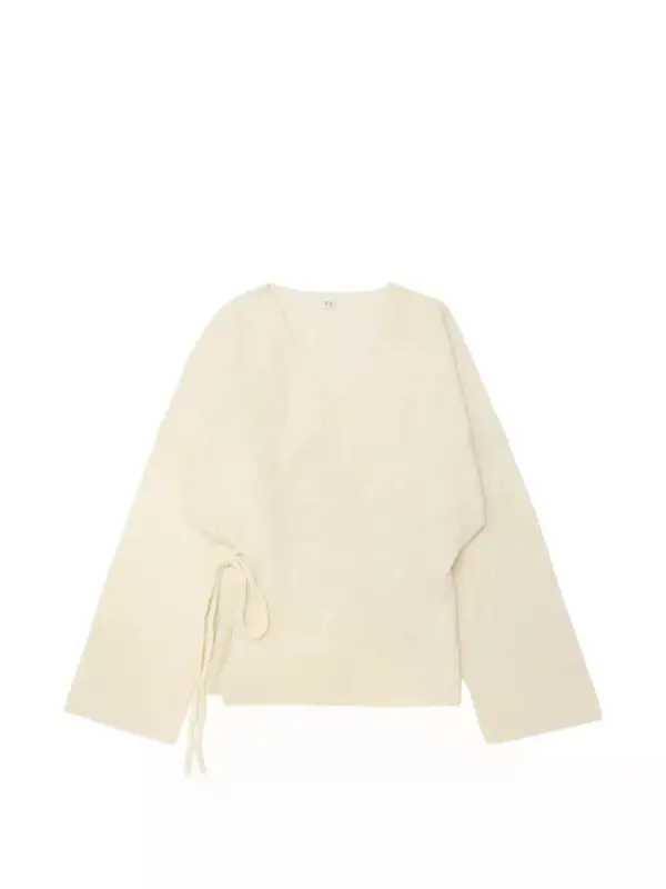TAIGA TAKAHASHI Samue Cashmere Wrap Cardigan - Neutrals
