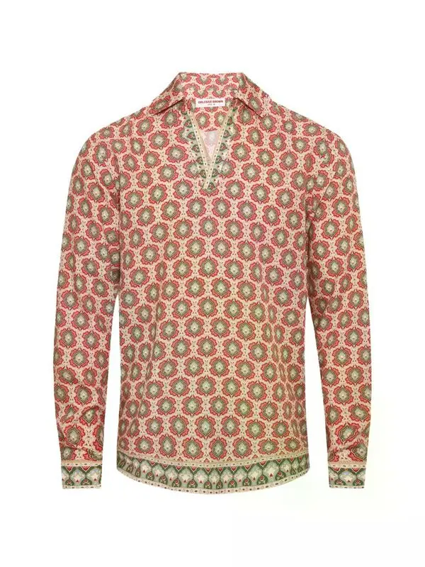 Orlebar Brown Ridley Passetto Printed Shirt - Neutrals
