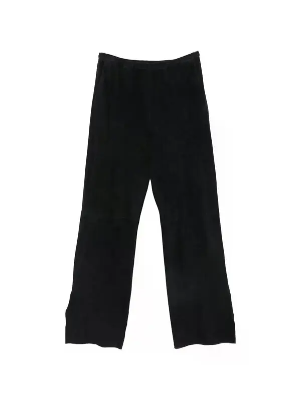FORTE_FORTE Suede Wide-leg Trousers