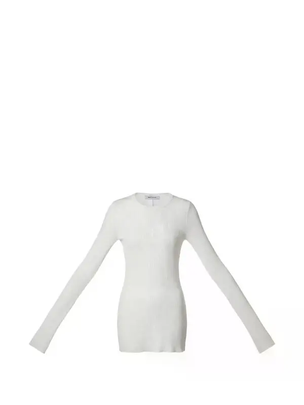 Rick Owens Ribbed-knit Long-sleeve T-shirt - White
