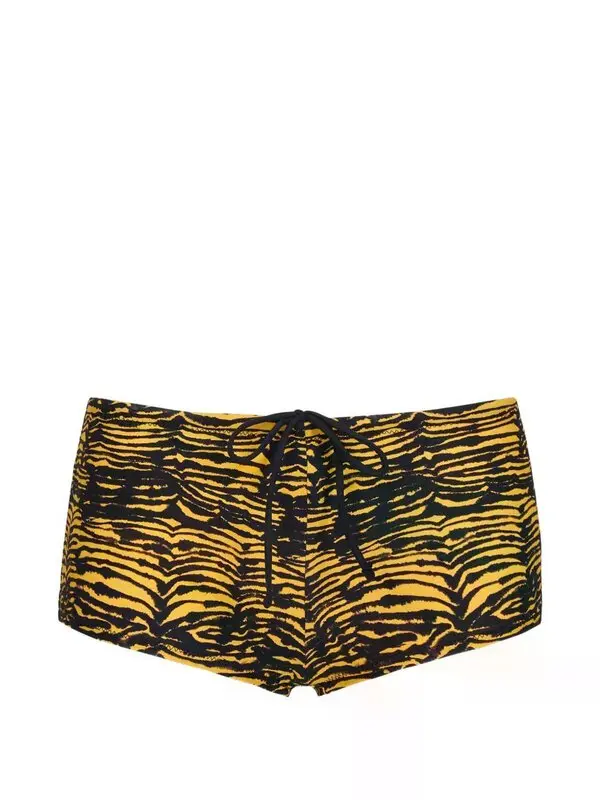 TROPIC OF C Santorini Banana-print Bikini Shorts - Yellow