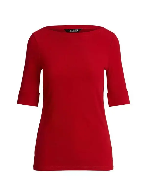 Ralph Lauren Cotton Boat-neck T-shirt - Red