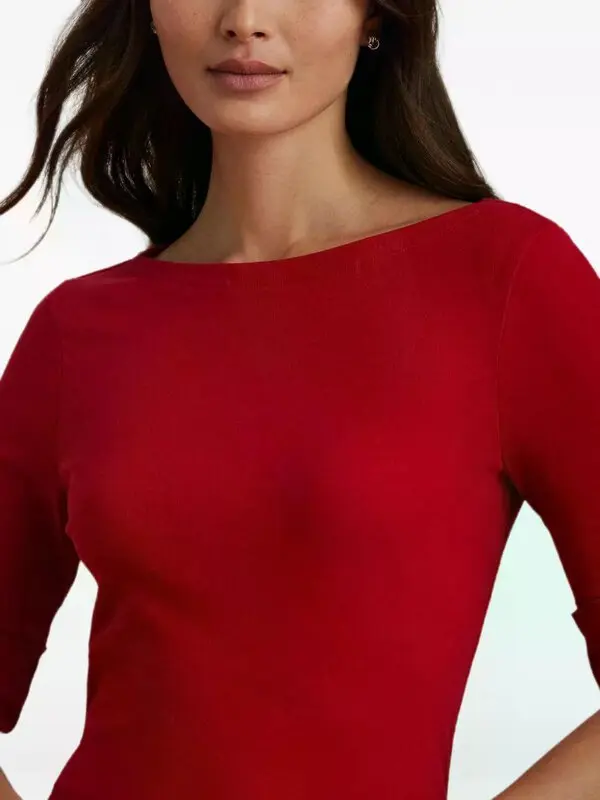 Ralph Lauren Cotton Boat-neck T-shirt - Red
