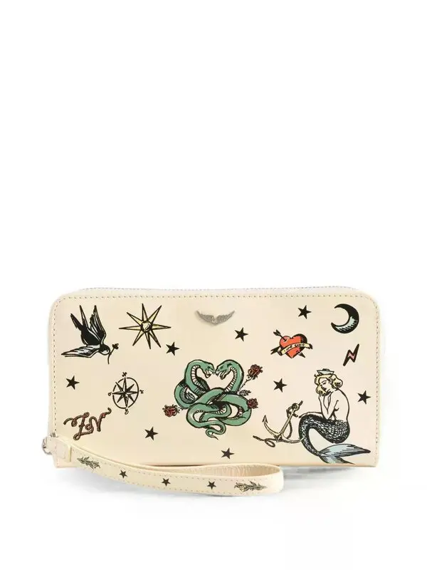 Zadig&Voltaire Compagnon Tattoo Wallet - Neutrals