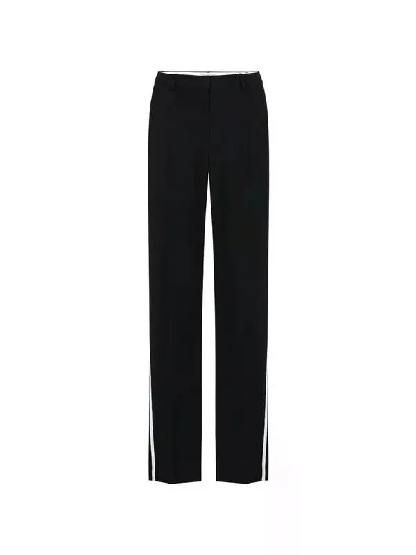 Iceberg Tailored Trousers With Side Stripe Detail - Black