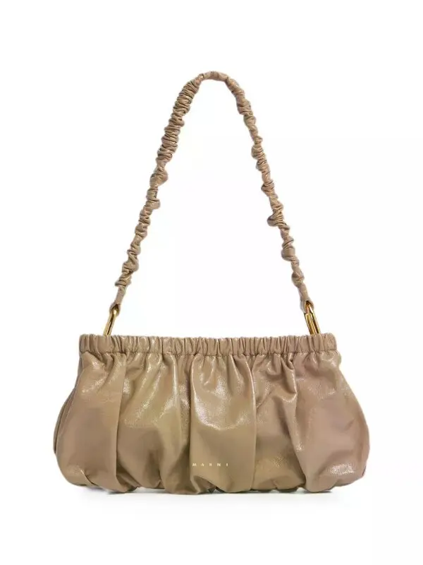 Marni Crinkled Gathered Shoulder Bag