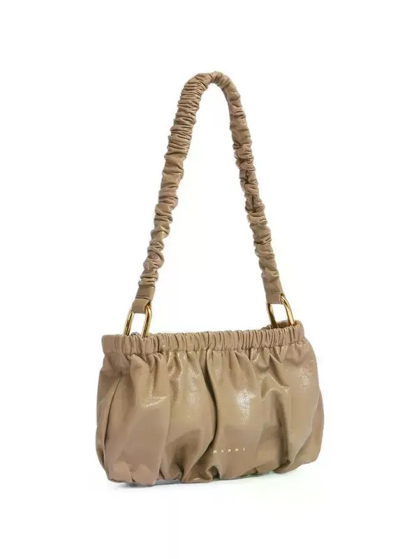 Marni Crinkled Gathered Shoulder Bag
