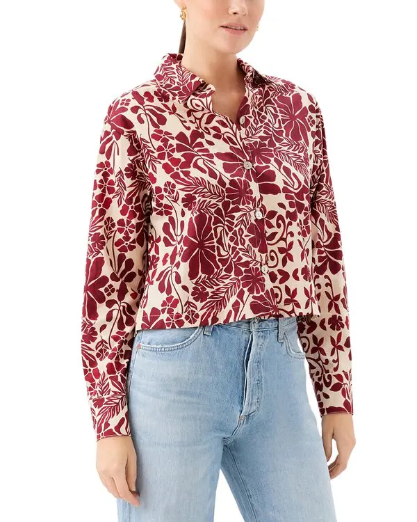 Fifteen Twenty Lena Button-up Floral Cotton Shirt
