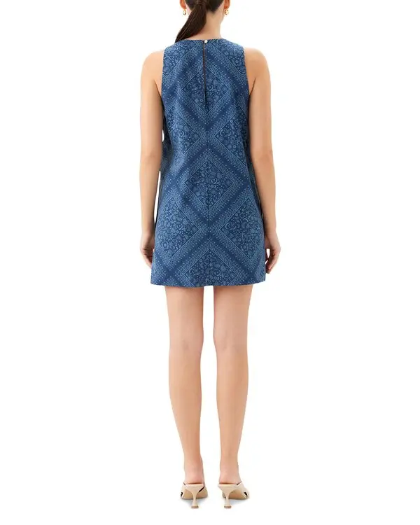 Fifteen Twenty Clarice Denim Side Button Dress