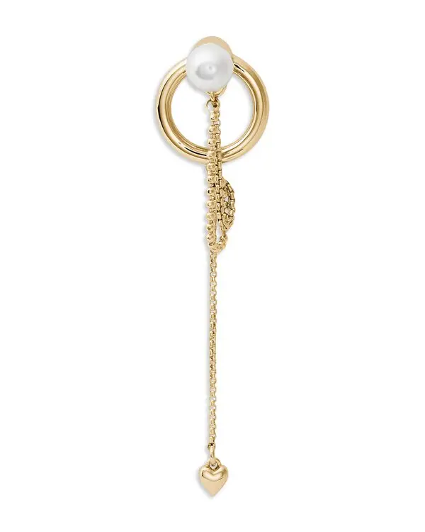 Kate Spade New York Imitation Pearl & Chain Drop Earrings