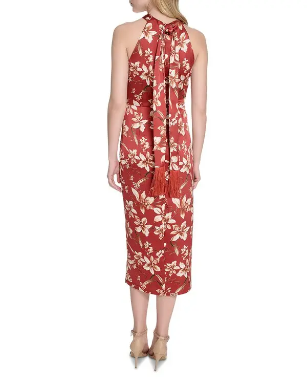 Eliza J Floral Print Midi Dress