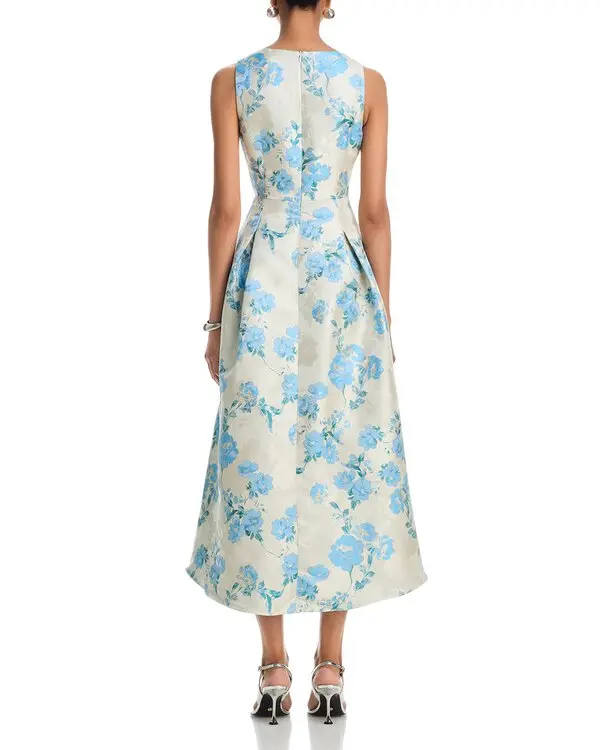 Eliza J Floral V-neck High-low Dress