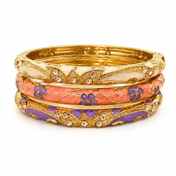 NUVV COLLECTION Pastel Enamel Bangles