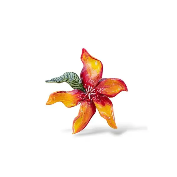 SUNSET MAGIC STUDIO Tiki Garden Floral Brooch - Yellow