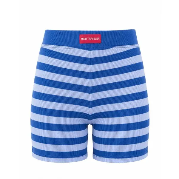 Mind Traveler Nuria Striped Cotton Shorts