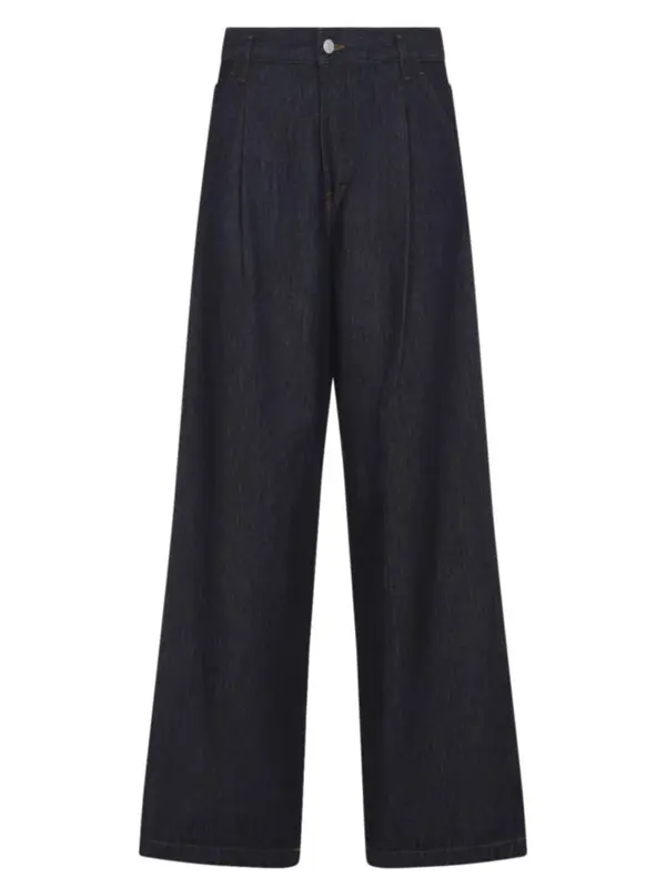 Dries Van Noten Wide-leg Denim Trousers - Denim Blue