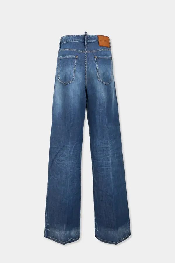 Dsquared2 Medium Wash Baggy Jeans