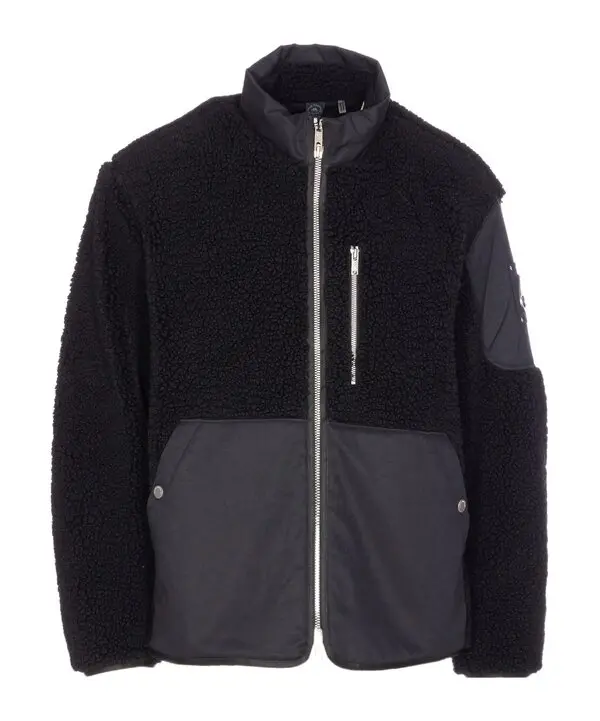 Moose Knuckles Panelled Zip-up Fleece Jacket