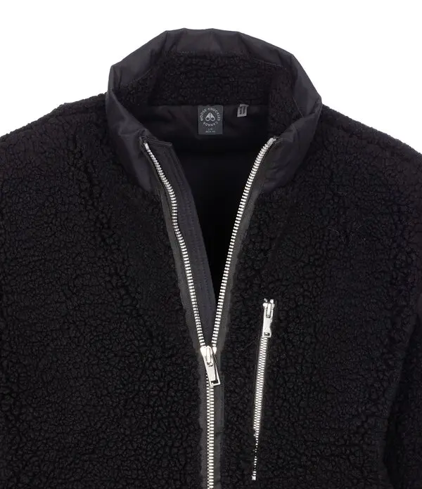 Moose Knuckles Panelled Zip-up Fleece Jacket