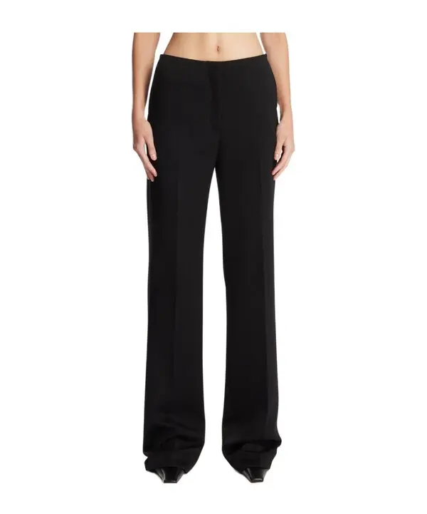 MUGLER Straight Leg Pants - Black