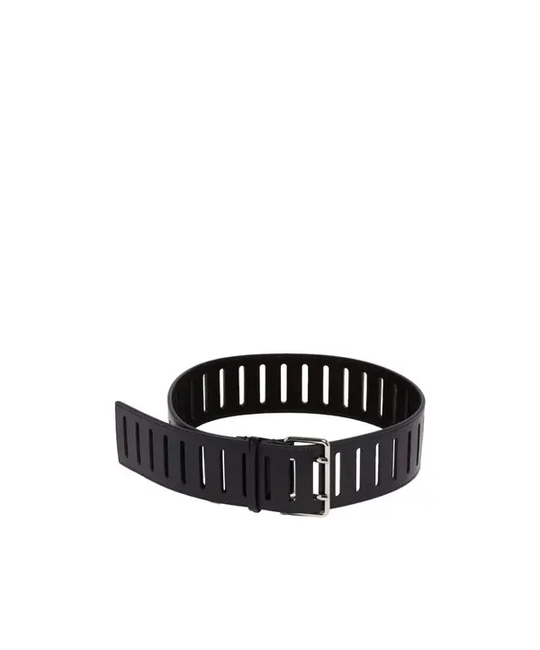 Alaïa Wide Cut Out Leather Belt - No