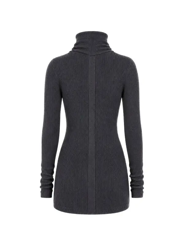 Rick Owens Ribbed Knit Turtle-neck Sweater