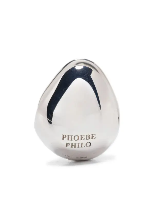 Phoebe Philo Pebble Stud Silver Earrings