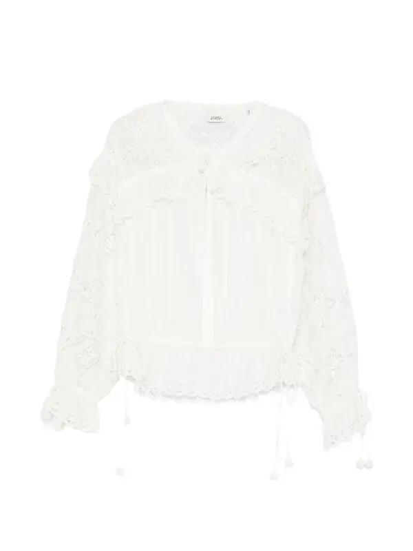 Isabel Marant Étoile Nowana Silk Blend Blouse - Multicolor