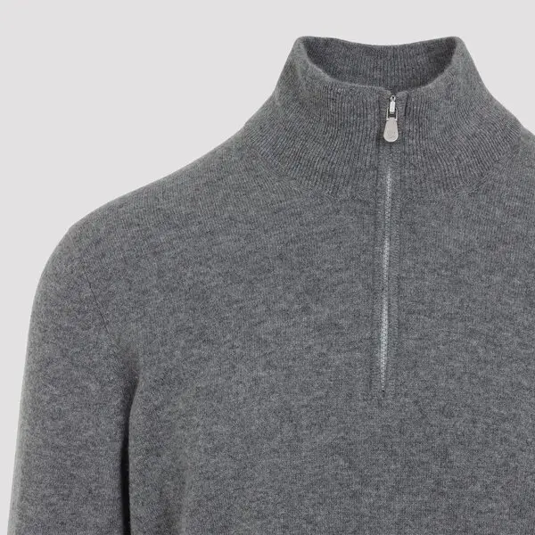 Brunello Cucinelli Half Zip Cashmere Sweater