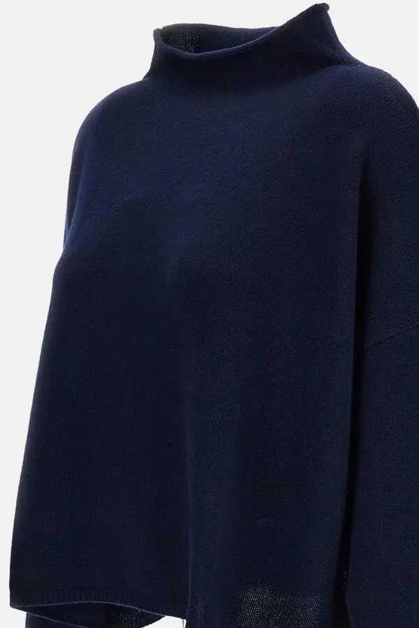 LISA YANG Sandy Heavy-knit Cashmere Mock Neck Sweater - Multicolor