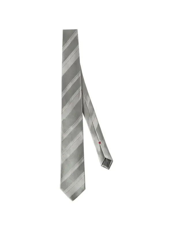 Brunello Cucinelli Striped Silk Neck Tie - Multicolor