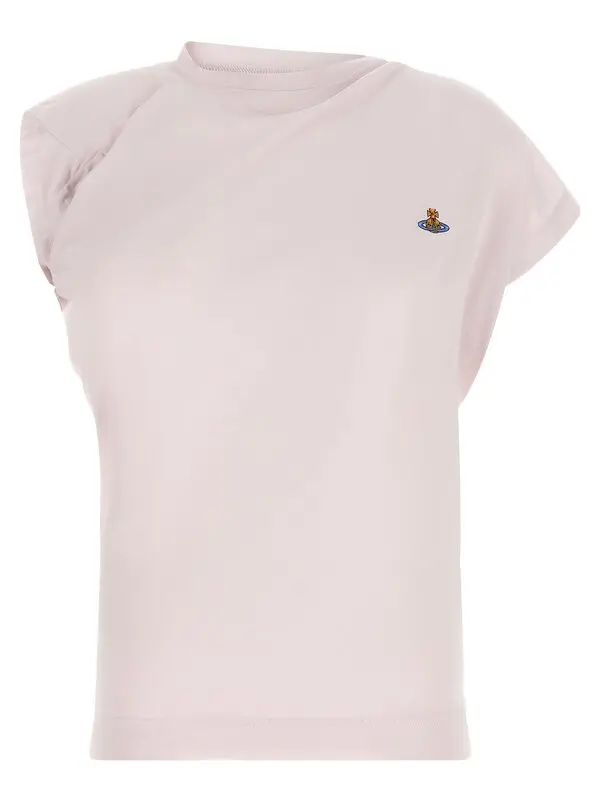 VIVIENNE WESTWOOD Hebo' Asymmetrical Cotton Top - Pink