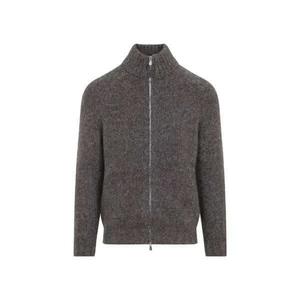 Brunello Cucinelli Full-zip Ribbed Cardigan - Brown