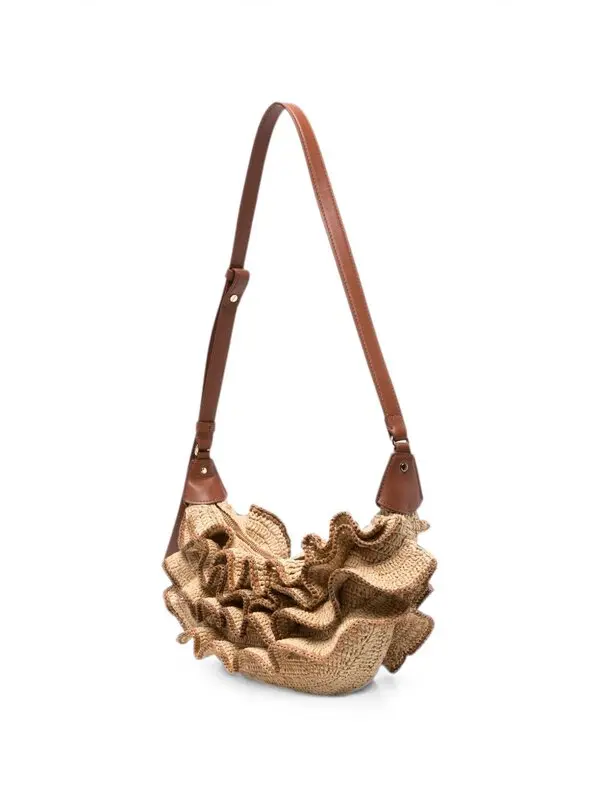 Zimmermann Goldentime Raffia Shoulder Bag - Multicolor