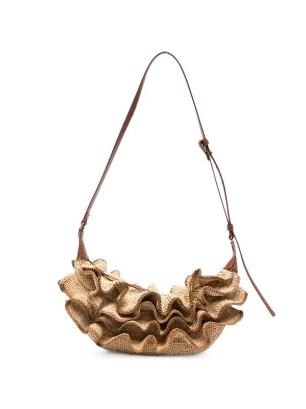 Zimmermann Goldentime Raffia Shoulder Bag - Multicolor
