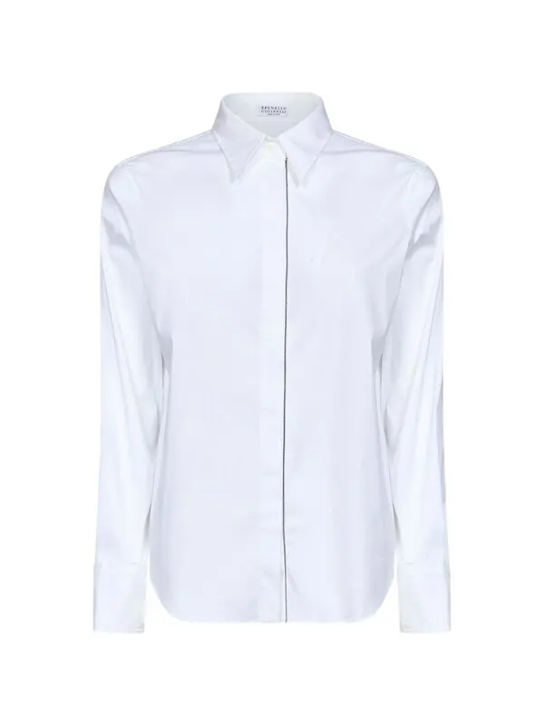 Brunello Cucinelli Cotton Blend Shirt - Multicolor