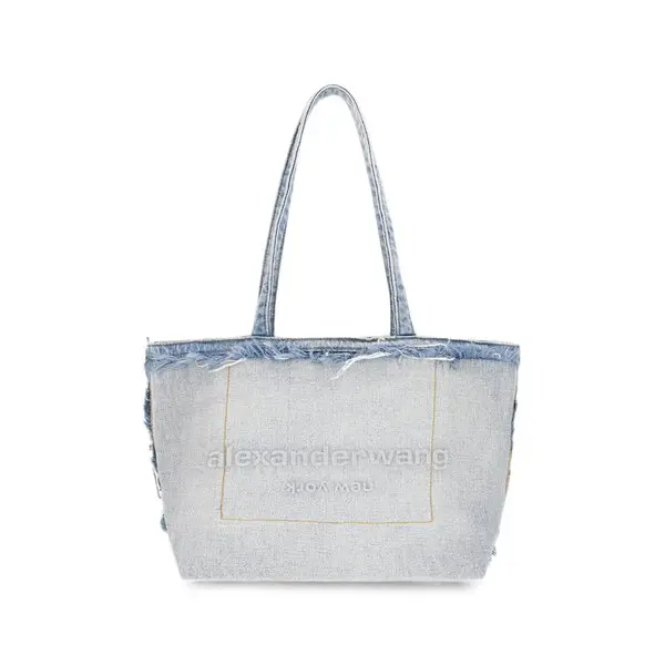 Alexander Wang Bleach Denim Tote Bag - Blue
