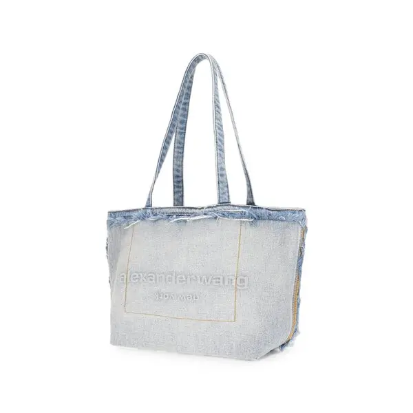 Alexander Wang Bleach Denim Tote Bag - Blue