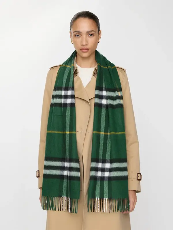 Burberry Check Cashmere Scarf