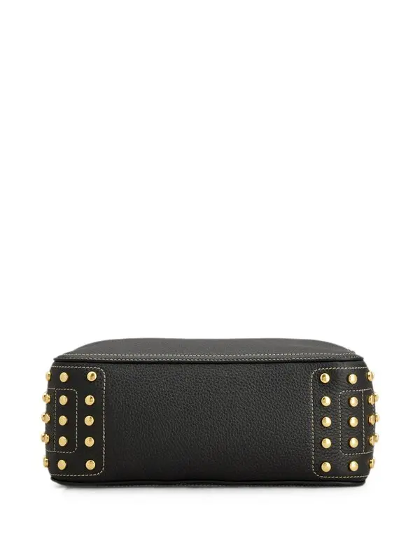TOD'S Metal Dots Shoulder Bag In Leather Mini - Black