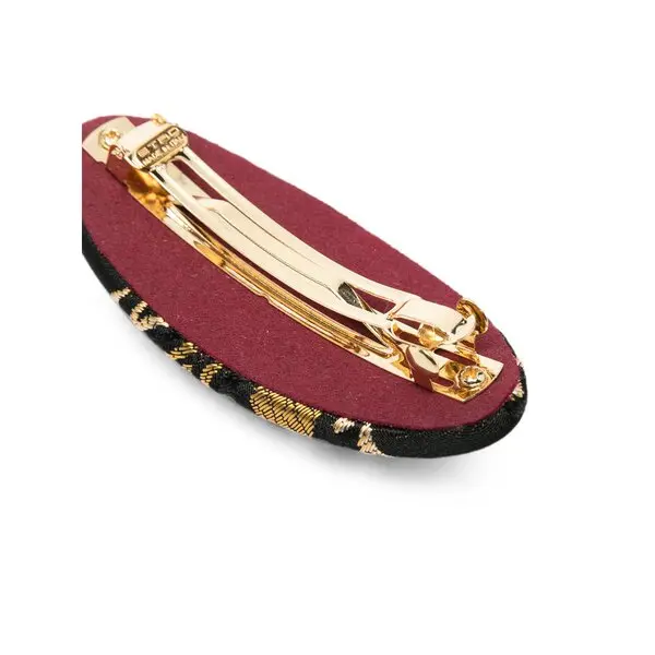 Etro Jacquard Pattern Pegasus Motif Barrette