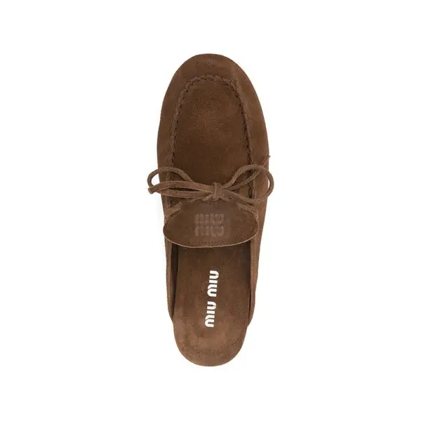 Miu Miu Suede Mule Loafers
